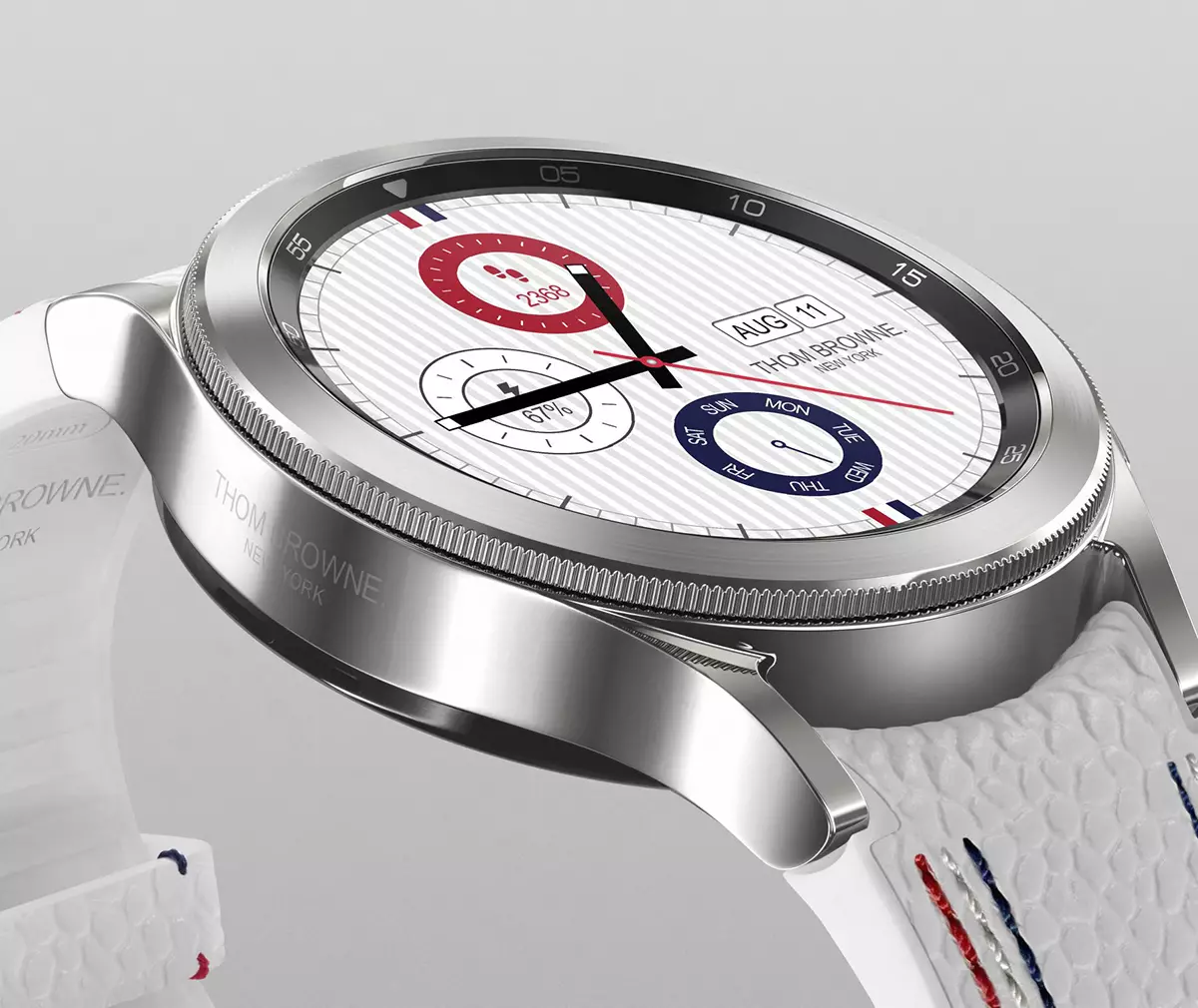 Galaxy Watch4 Classic Thom Browne Edition သည် Strapping Design ကို မိတ်ဆက်သည်။