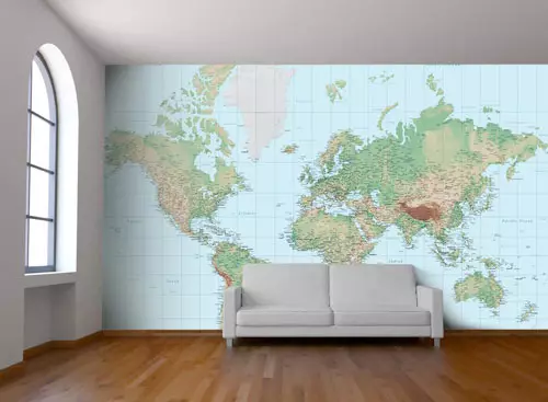 Murais de parede com mapa personalizado por Wallpapered 1162_4