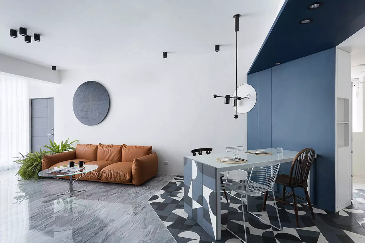 The Black, White и Blue Residence C.L. Автор: W & Li Design