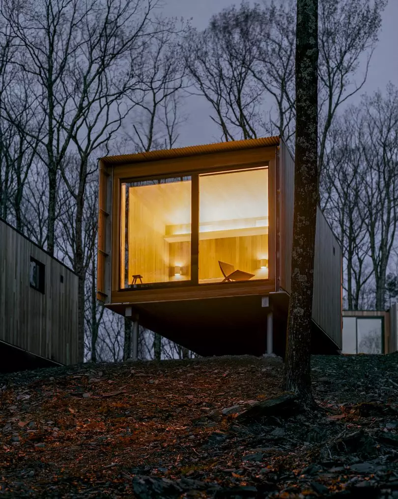 Piaule Catskill යනු Upstate New York හි කුටිවල 'Landscape Hotel' වේ