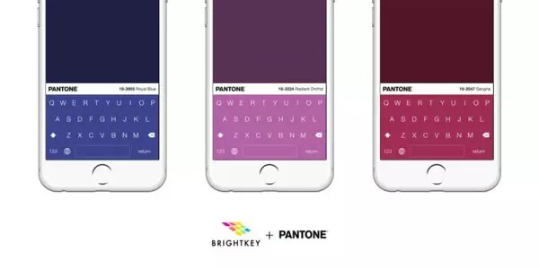 Brightkey + Pantone Գունավոր ստեղնաշարեր բերեք iOS սարքերին