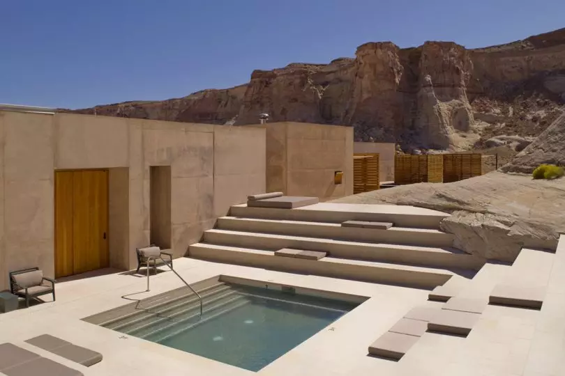 Amangiri ahuta ştatynyň Boýalan çölünde modernist oazisdir 5705_7