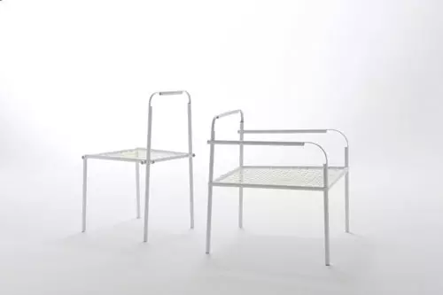 Bambus-Stahl Stuhl von Nendo