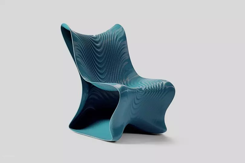 Viļņojošs + futūristisks, iepazīstieties ar Mawj 3D drukāto krēslu