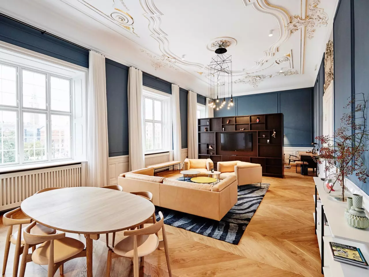 Сучасны дызайн і класічны дызайн у гатэлі Nobis Copenhagen