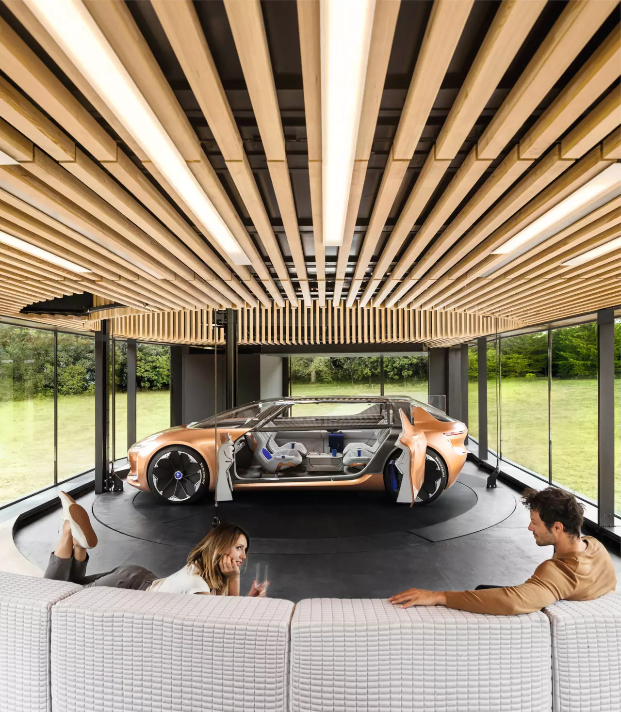 De symbiose van auto en architectuur van Renault en Philips Lighting