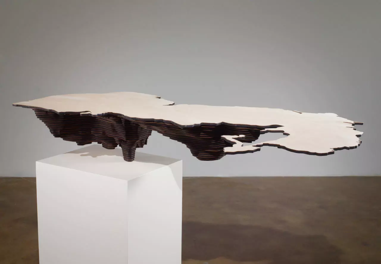 Wooden Lakes: Maya Lin-en eskultura