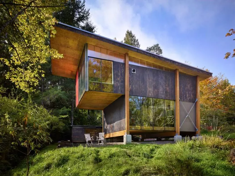 Een kunstenaarsstudio in de bossen van de staat Washington door Olson Kundig